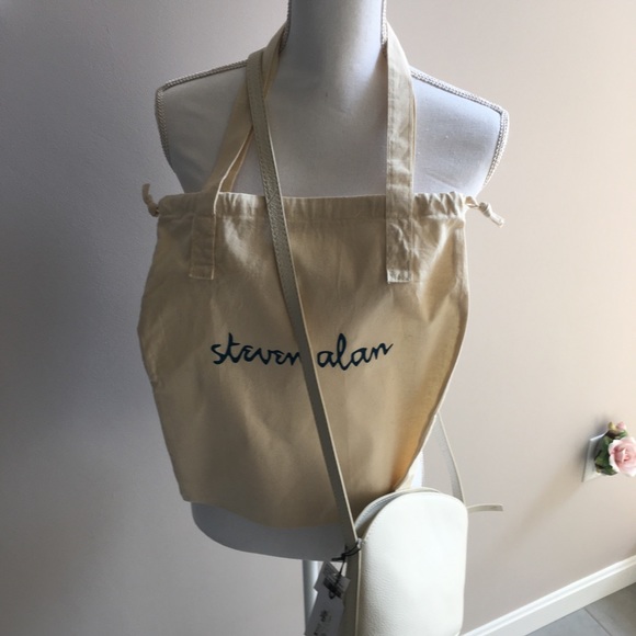 Steven Alan | Bags | New With Tags Steven Alan Cream Leather Crossbody ...
